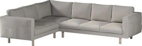 Potah na pohovku IKEA Norsborg rohová 5-místná barva šedá látka pletený vzor