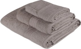 XXXLutz SADA RUČNÍKŮ A OSUŠEK, 30/50 cm, šedá - Sady ručníků - 003808011105