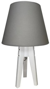Stolní lampa CONE 1xE27/60W/230V bílá/šedá