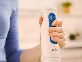 Braun MultiQuick 3 MQ30202M bílo-modrá / Tyčový mixér / 900 W / 2 rych