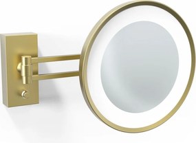 Kosmetické zvětšovací zrcátko x3 BS 36 nástěnné zlaté mat