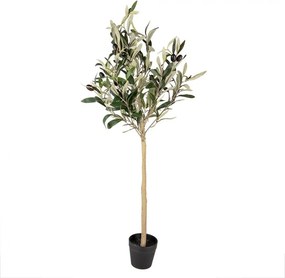 Dekorace umělý stromek olivovník s olivami Olea Tree - 20*20*90 cm
