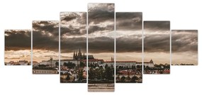Obraz Pražského hradu v šeru (210x100 cm)
