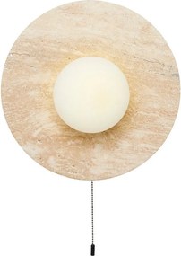 Béžové kamenné nástěnné svítidlo ø 12 cm Hilde – Opviq lights