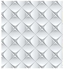 DIMEX | Vliesová fototapeta na zeď 3D umělecká zeďMS-3-0297 | 225 x 250 cm | bílá, šedá