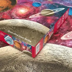 CHERRY PAZZI Puzzle Vesmír nad měsíčním horizontem / 1000 dílků / 70 x