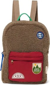 Studio Noos Batůžek Midi Backpack Teddy Brown Burgundy
