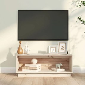 TV skříňka 90 x 35 x 35 cm masivní borové dřevo