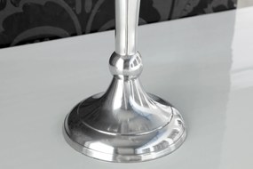 Svícen Linen 5, 40 cm, stříbrná