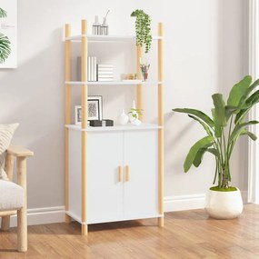 Skříň highboard bílá 60 x 40 x 141 cm kompozitní dřevo,  345693