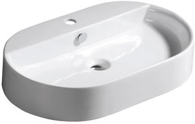Kerasan, RING keramické umyvadlo 65x12x40cm, na desku, 028501