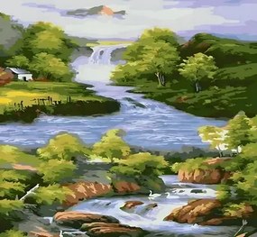 NORIMPEX Malování podle čísel Řeka / 40x50 cm