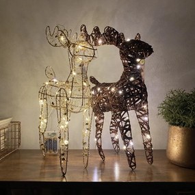 Vánoční dekorace sob s LED osvětlením