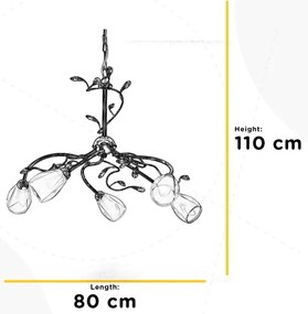 ONLI - Lustr na řetězu SHARON 5xE14/6W/230V