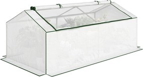 Outsunny fóliový skleník s PE sítí — mrazuvzdorný mini skleník pro balkon a zahradu, 180 × 90 × 70 cm | Aosom