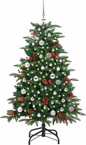 Umělý vánoční stromeček Zelená 150 cm PVC, kov a plast 3395543