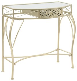 Odkládací stolek ve francouzském stylu kovový 82x39x76 cm zlatý,  245936 HangarStore.cz