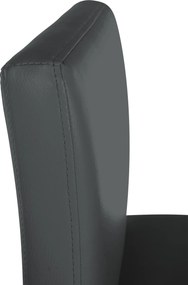 Barová židle Newport umělá kůže B – tmavě šedá