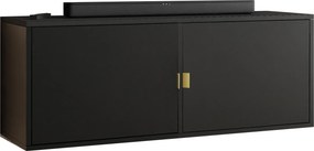 TV skříňka LUNO 2 uzavřená TV skříňka černý