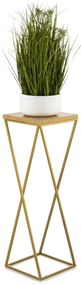 STOJAN NA KVĚTINÁČ LOFT7 70X24X24 CM ZLATÁ/HNĚDÁ