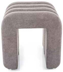 Šedý designový taburet TICA
