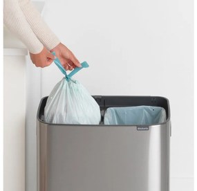 Brabantia BO TOUCH BIN Dotykový odpadkový koš 2x30 l - matná ocel FPP