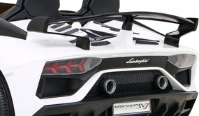 Ramiz Lamborghini SVJ DRIFT elektrické auto pro 2 děti bílé + funkce driftu + dálkové ovládání