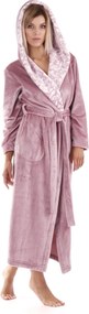 Župan s kapucí Flora mauve mist 39 56 4353 - M
