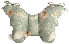 Sleepee Kojenecký stabilizační polštářek BOHO, ZELENÝ ve tvaru motýlka