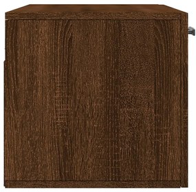 Nástěnná skříňka hnědý dub 80 x 36,5 x 35 cm kompozitní dřevo