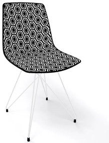 GABER - Židle ALHAMBRA TC, černobílá/bílá