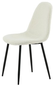 Jídelní židle Polar, 2ks, bílá, S44xD53xV87