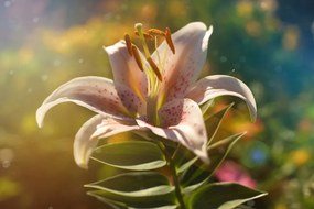 Obraz nádherný květ s retro nádechem - 90x60 cm