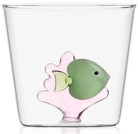 Ichendorf Milano designové sklenice na vodu Marine Garden Green Fish Pink Seaweed