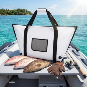 Costway Izolovaná chladicí taška na ryby pro ulovené ryby Kill – 98 × 46 × 50 cm