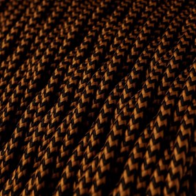 creative cables Závěsná lampa s textilním kabelem, stínidlovým rámem diamant a kovovými detaily Barva: Černá