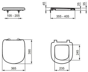 Ideal Standard Tempo WC sedátko compact softclose T679901