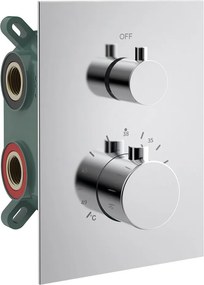 Sapho Kimura sprchová baterie podomítková termostatická box 3 výstupy chrom KU683