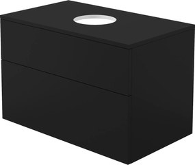 Deante Prizma, závěsná skříňka s pultovou deskou 800x470x520 mm, černá matná, DEA-SDI_NB81