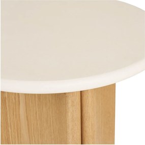 Kulatý odkládací stolek s betonovou deskou ø 50 cm Motril – House Nordic
