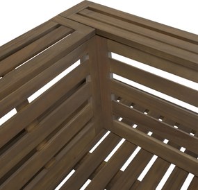 Zahradní set, akáciové dřevo, hnědá/tmavě šedá, PARAG