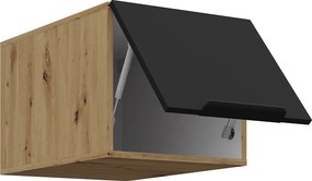 ARIA ac | horní skříňka 40 NAGU-36 1F výklopná | 40 cm | HLUBOKÁ | ANTI FINGERPRINT povrch | artisan/černá