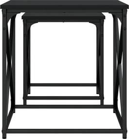 vidaXL Hnízdové konferenční stolky 2 ks kompozitní dřevo [838943] Barva: šedá sonoma