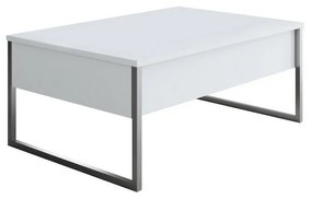Konferenční stolek Luxe White and Silver
