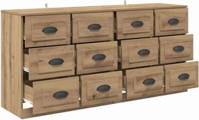 Konzole 2 ks Artisanový dub 70 x 35,5 x 67,5 cm 3402666