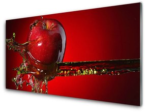akrylový obraz Jablko Voda Kuchyně 125x50 cm
