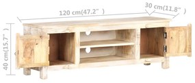 vidaXL TV stolek 120 x 30 x 40 cm hrubé akáciové dřevo
