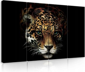 Obraz 120x80 Jaguar dravec divoká příroda oči síla grácie noc