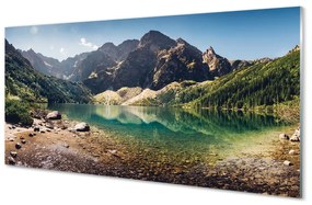 Obraz na skle jezírka salašnický 125x50 cm