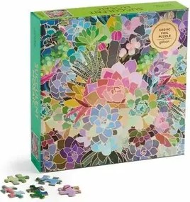 Galison Puzzle Mozaika ze sukulentů / 500 dílků / od 8 let